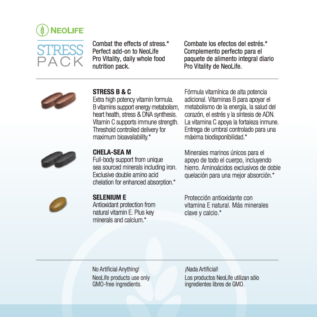 Stress Pack Replenishes Critical Energy Nutrients